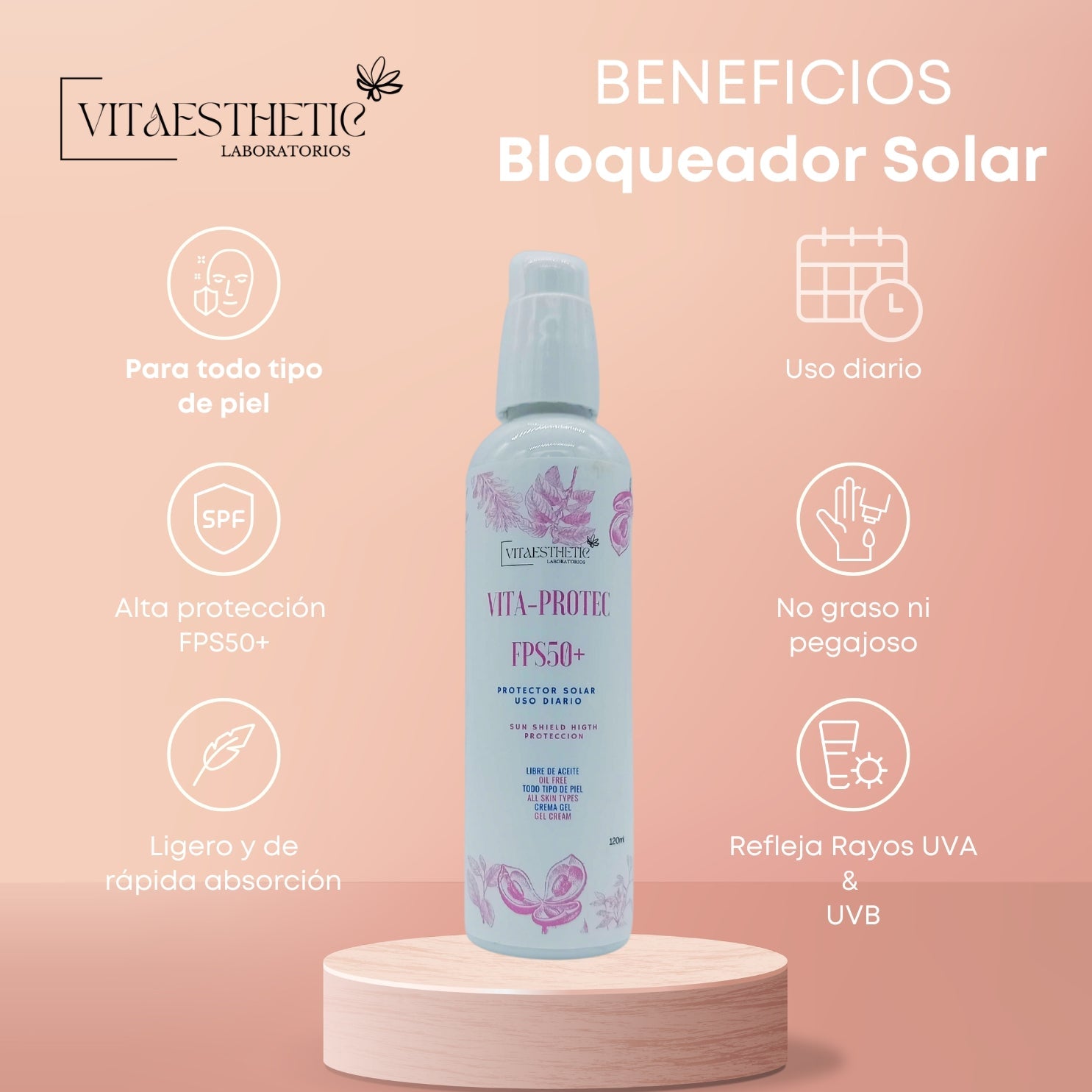 VITA- PROTEC PROTECTOR SOLAR FPS50+ – IEF-CLINIC CLIENTES