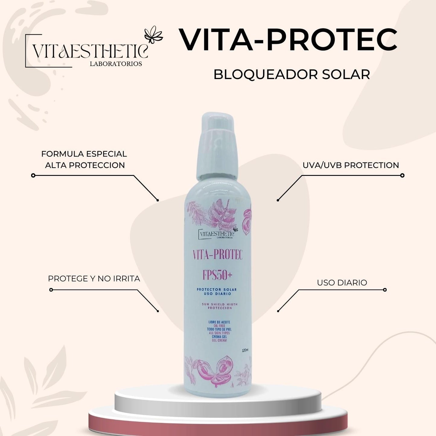 VITA- PROTEC PROTECTOR SOLAR FPS50+ – IEF-CLINIC CLIENTES